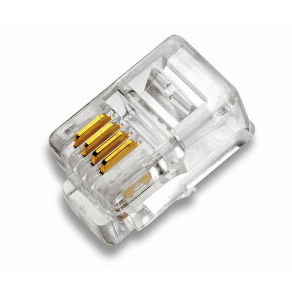 MOD STEKKER RJ10 4P/4C FLEX * (183000) CIMCO - Cebeo e-shop